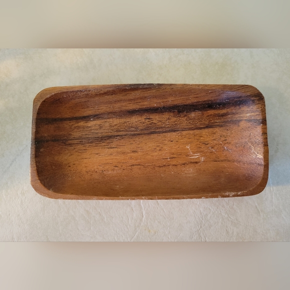 Source Unknown | Accents | Vintage Wooden Hand Carved Trinket Dish ...